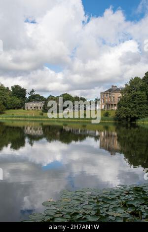 The Stable block at the Haining and the Haining Loch Stock Photo - Alamy