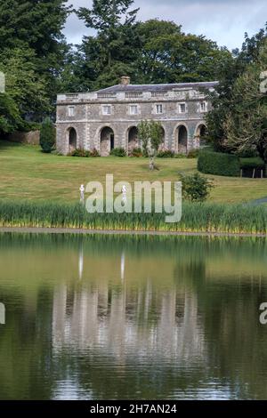 The outbuildings and stable block, the Haining, Selkirk Stock Photo - Alamy