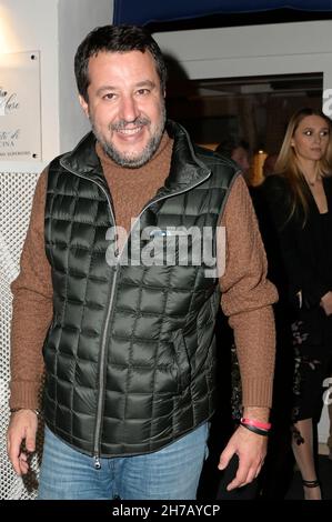 Matteo Salvini attends the inauguration of the new Covid-19 Vaccination ...