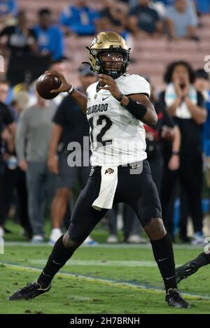 Colorado quarterback Brendon Lewis (12) during the second half of the ...
