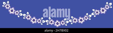 Illustration on a sheet of 4x1 format - ribbon, banner - stylized ...