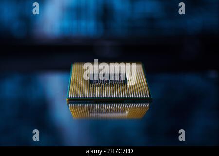 Computer micro chipset. A chipset is a set of electronic component that ...