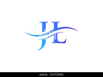 Initial JL letter linked logo vector template. Swoosh letter JL logo ...