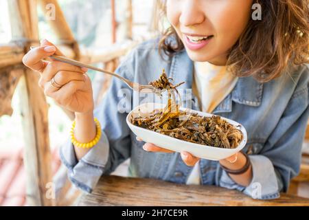 Aveluk pickled herb salad according to the traditional Armenian recipe ...