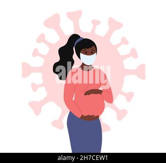 female wearing medical mask flat style icon vector illustration design ...