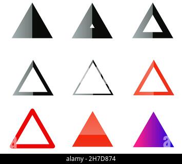 Illustration Geometry Set Icon Stock Photo - Alamy