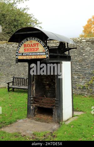 Traditional Sheep Roasting Jack, Eyam annual event, Derbyshire Stock ...