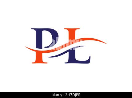 Initial linked letter PL logo design. Modern letter PL logo design ...