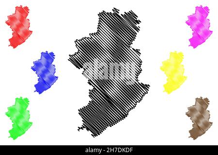 Damoh district (Madhya Pradesh State, Sagar division, Republic of India ...