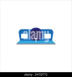Platform design. Stage constructions flat icon. Concert scene symbol ...