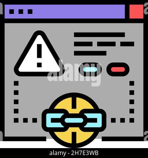 irrelevant link color icon vector illustration Stock Vector Image & Art ...