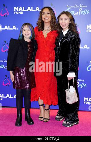 Myleene Klass and her daughters Hero and Ava backstage at the Jubilee ...
