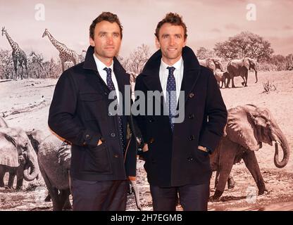 Ross Turner (left) and Hugo Turner arrive to attend the Tusk ...