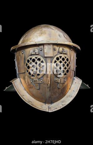 Provocator-class gladiator helmet. Isolated over white Stock Photo - Alamy