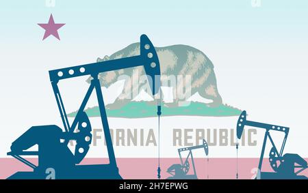 Oil and gas fields of the state of California , California, Southern ...