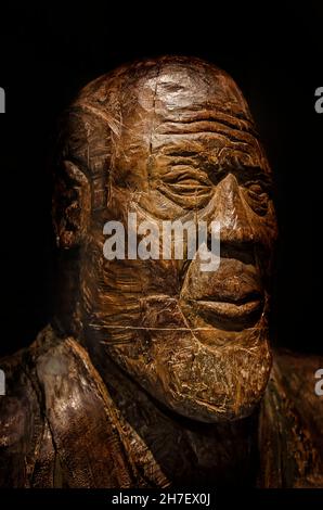A statue of Cudjoe Lewis, one of the last known survivors of the slave ...