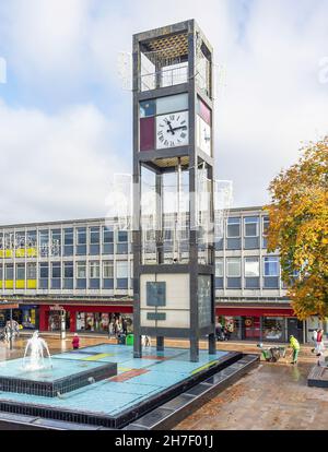 clock tower the square stevenage town centre shopping hertfordshire ...