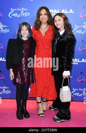 Myleene Klass and her daughters Hero and Ava backstage at the Jubilee ...