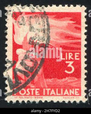 ITALY - CIRCA 1945: stamp printed by Italy, shows Torch, circa 1945 ...