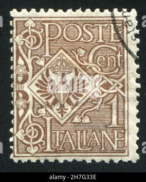 ITALY - CIRCA 1901: stamp printed by Italy, shows Coat of Arms, circa ...