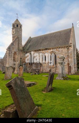 St Bride's Church, Douglas, South Lanarkshire. The building was ...