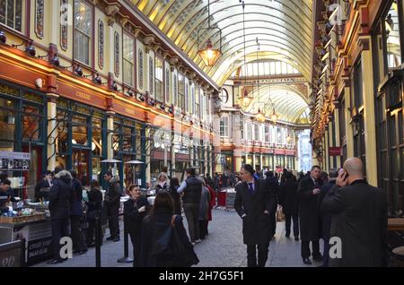 Exterior of Leaden Hall Market In The City of London , United Kingdom ...