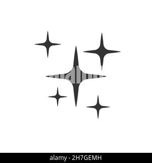 Sparkle, star icon. Vector illustration, flat design Stock Vector Image & Art - Alamy