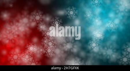 Flying snowflakes over light blue background Stock Photo - Alamy
