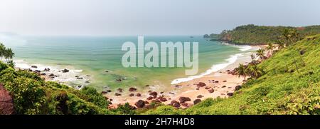 Panorama of Cabo De Rama Beach - Goa India Stock Photo - Alamy