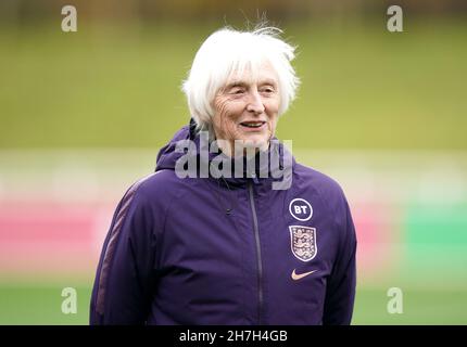 Baroness Sue Campbell during a training session at St George's Park ...