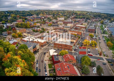 An aerial view of Stillwater, Minnesota, USA Stock Photo - Alamy