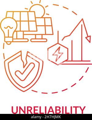 Unreliability concept icon Stock Vector Image & Art - Alamy