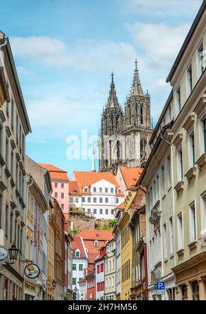 old alley in the old town of Meissen Stock Photo - Alamy