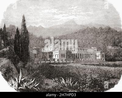 Reconstruction of a villa of Pliny the Younger, Ancient Rome Stock ...