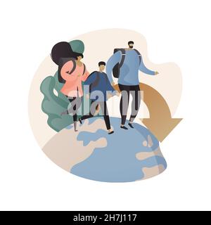 Internal migration abstract concept vector illustration Stock Vector Image & Art - Alamy