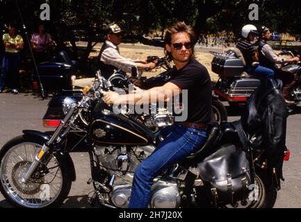 Kurt Russell at a Harley-Davidson event in the 1990's Credit: Ralph ...