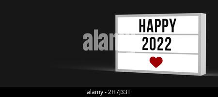 2022 Happy New year positive words and vibes Stock Photo - Alamy