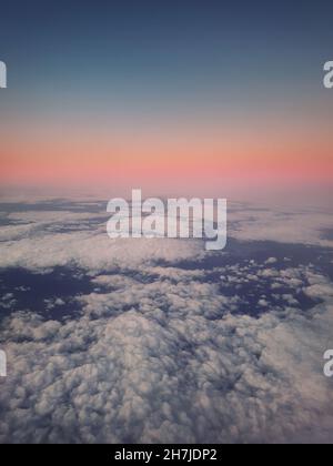 Sunset Aerial Cloudscape Scene Stock Photo - Alamy