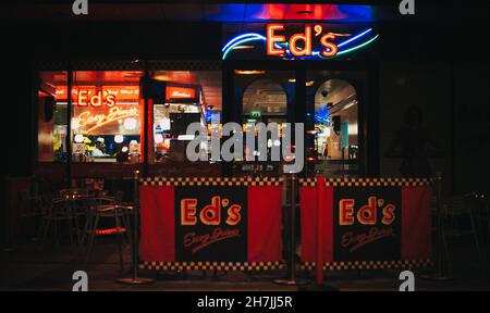 Ed's diner - view Stock Photo - Alamy