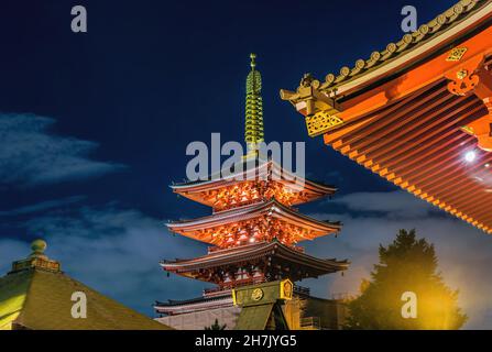 Sensoji, Asakusa Kannon Temple, one of most popular temples in Tokyo ...