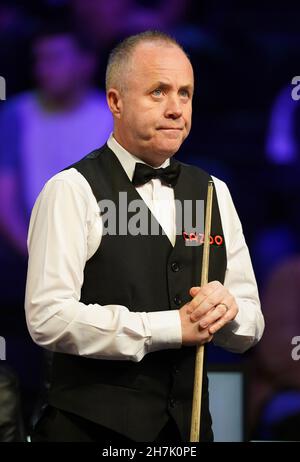 John Higgins during the round one match between John Higgins and Barry ...