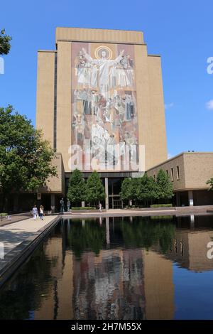 The Touchdown Jesus (Word of Life) mural on the side of the Theodore ...