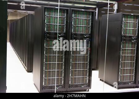High-technology equipment of supercomputing center Stock Photo - Alamy