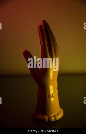 Hand in dimmed light Stock Photo - Alamy