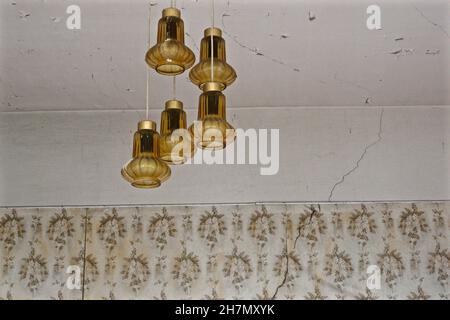 Old fashioned ceiling lamp Stock Photo - Alamy