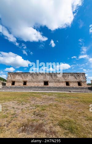 ruins of the ancient Mayan city Uxmal. UNESCO World Heritage Site ...