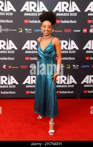 Sydney, Australia, 24 November, 2021. Budjerah arrives at the 2021 ARIA ...