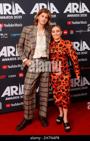 Sydney, Australia, 24 November, 2021. Budjerah arrives at the 2021 ARIA ...