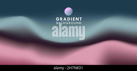 Trendy Minimalistic Fluid Blurred Gradient Background. Poster, Brochure ...