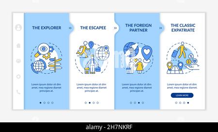Types of expatriates vector infographic template Stock Vector Image ...